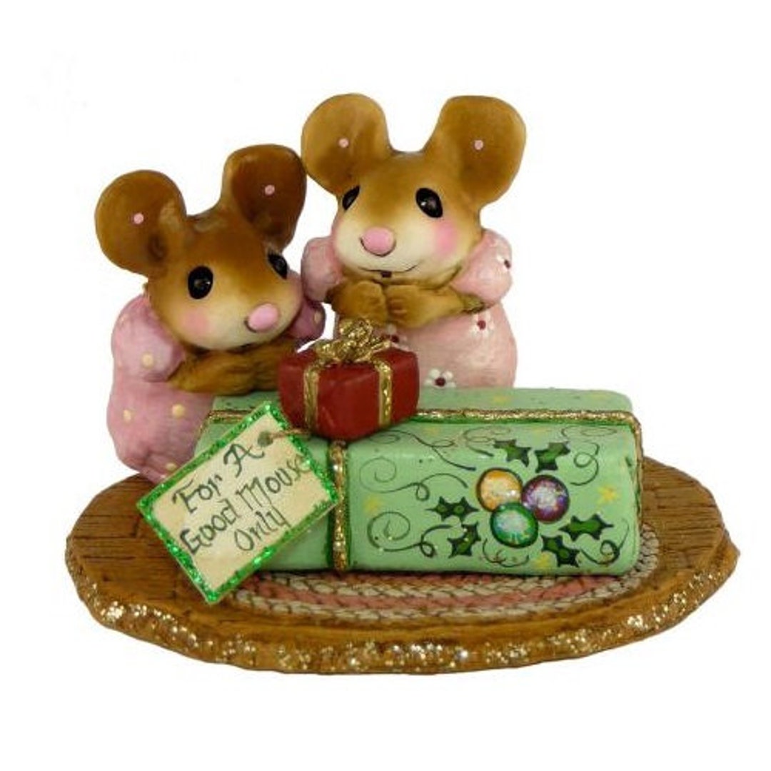 Wee Forest Folk M-373 for a Good Mouse Only, Miniature Christmas Mouse ...