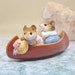 Wee Forest Folk MS-11 Two in a Canoe rust, Vintage Miniature Mouse ...