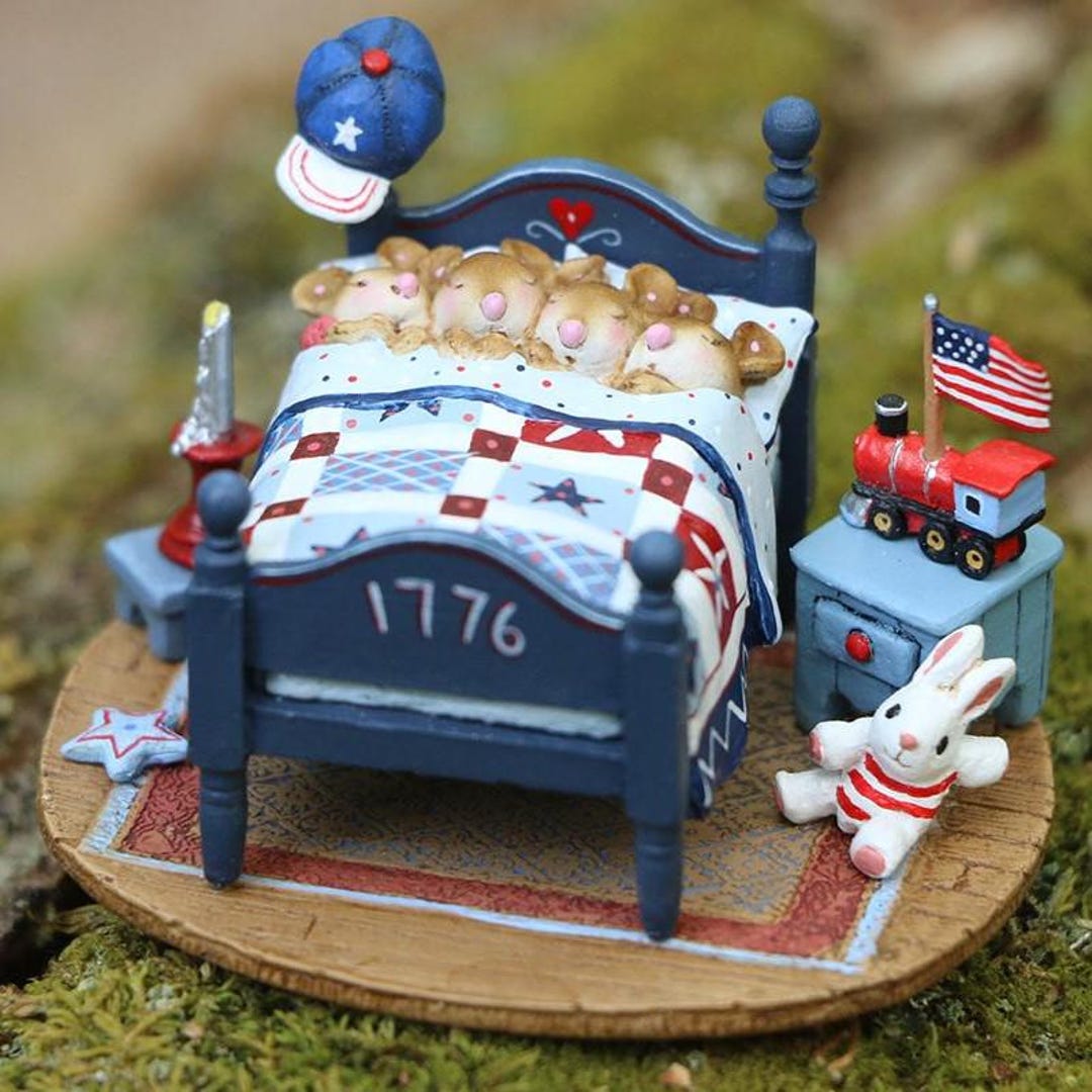 Wee Forest Folk M-514a Star Spangled Snoozers, Miniature Patriotic ...