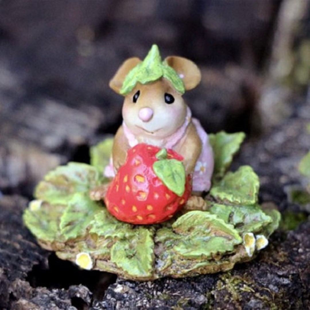 Wee Forest Folk M-638a Pint Sized Picker (pink) - Miniature Mouse ...