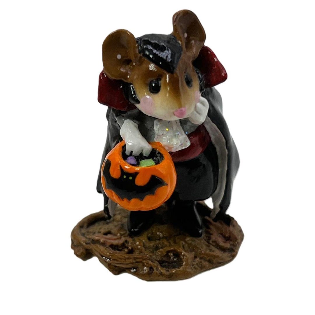 Wee Forest Folk M-284a Count Spooky With Orange Pumpkin, Miniature ...