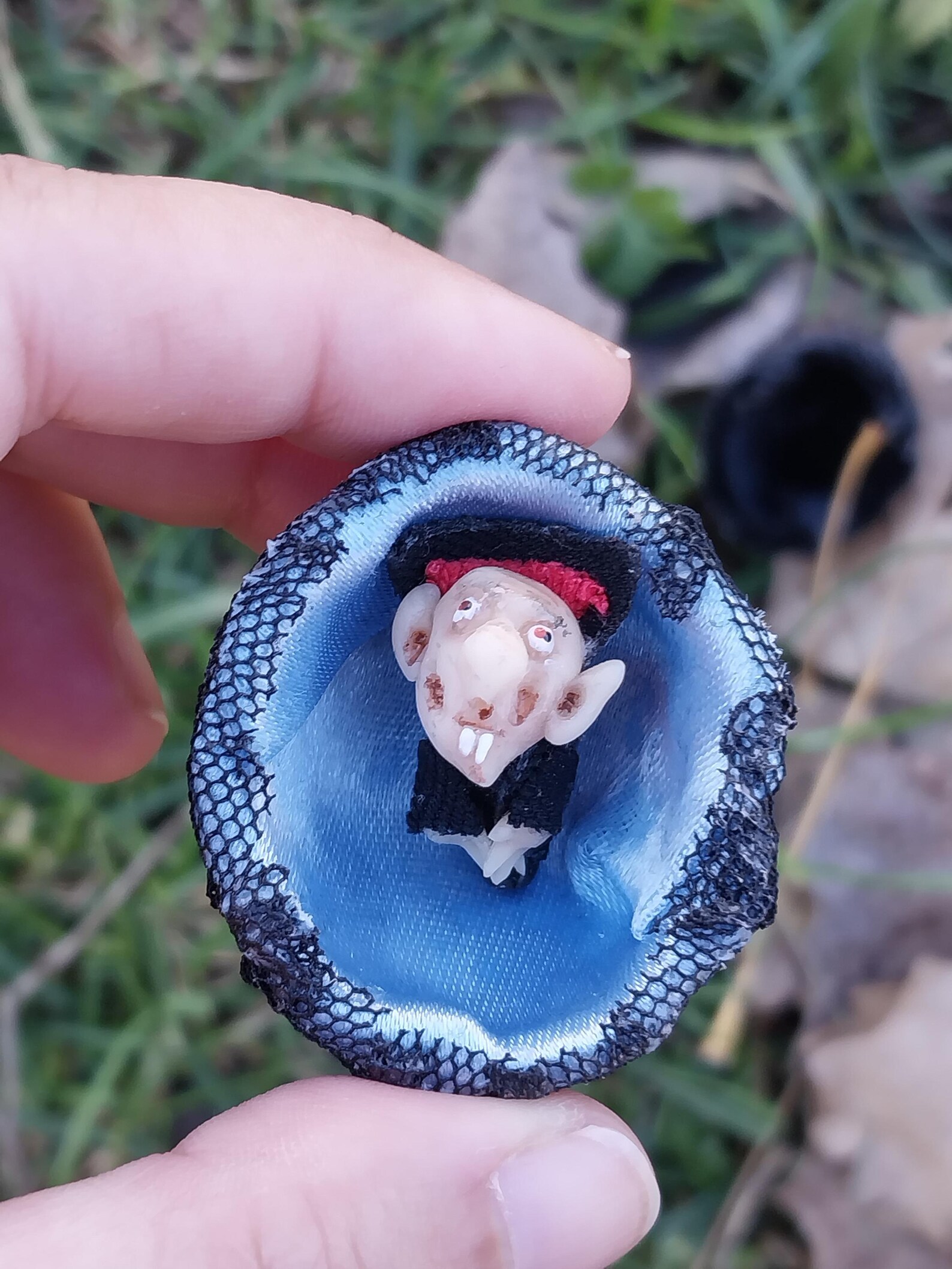 Nosferatu Doll, Miniature Vampire Dracula, Zombie Doll, OOAK, Horror ...