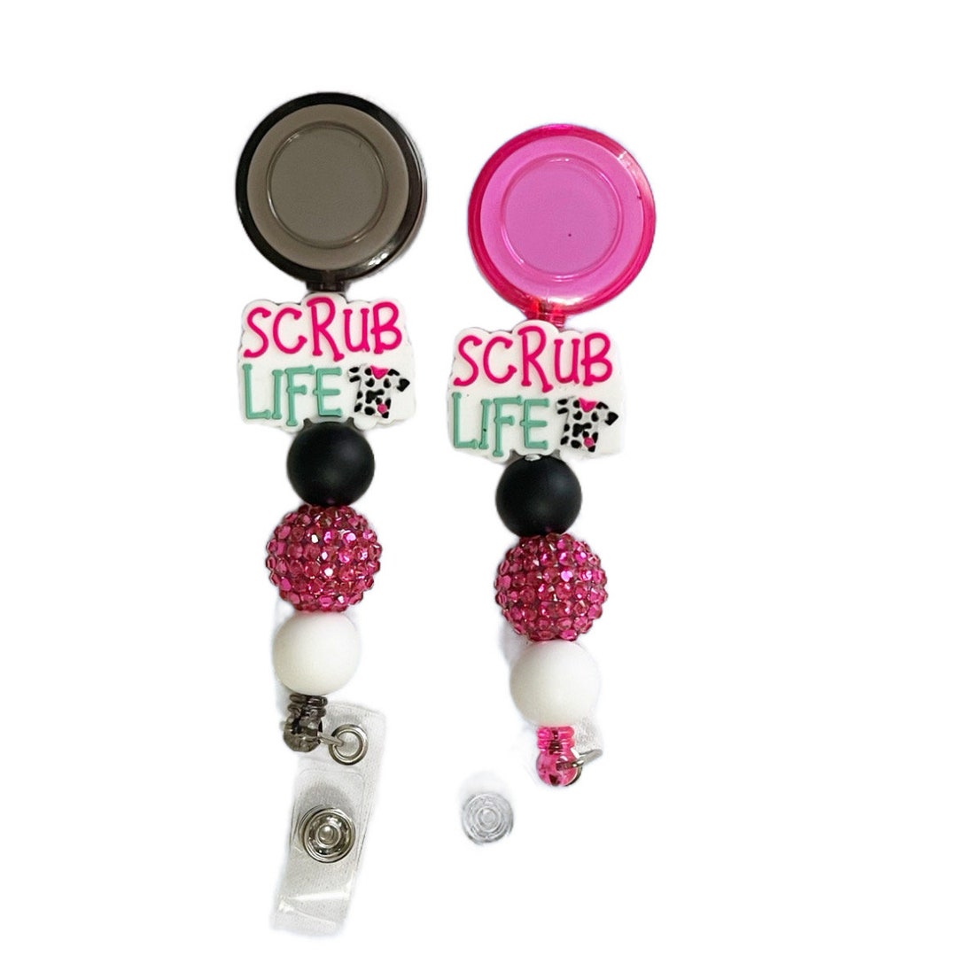 Scrub Life Beaded Badge Reels - Etsy