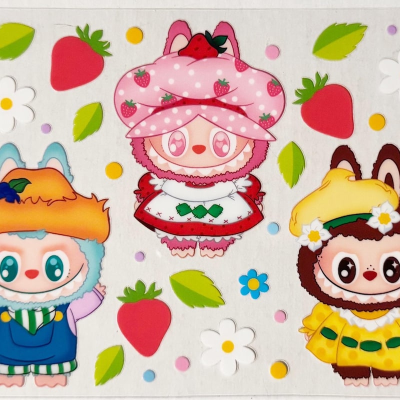 Labubu Strawberry - Etsy