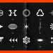 Chrome & Vector Abstract Shapes Bundle – 200 Geometric Design Elements ...