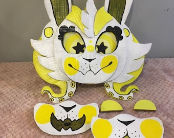 Cardboard Furry Mask - Etsy New Zealand