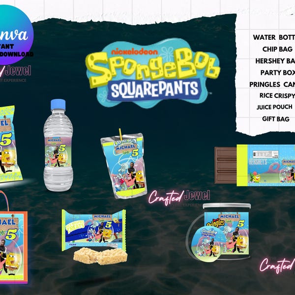 Spongebob Birthday Decorations - Etsy