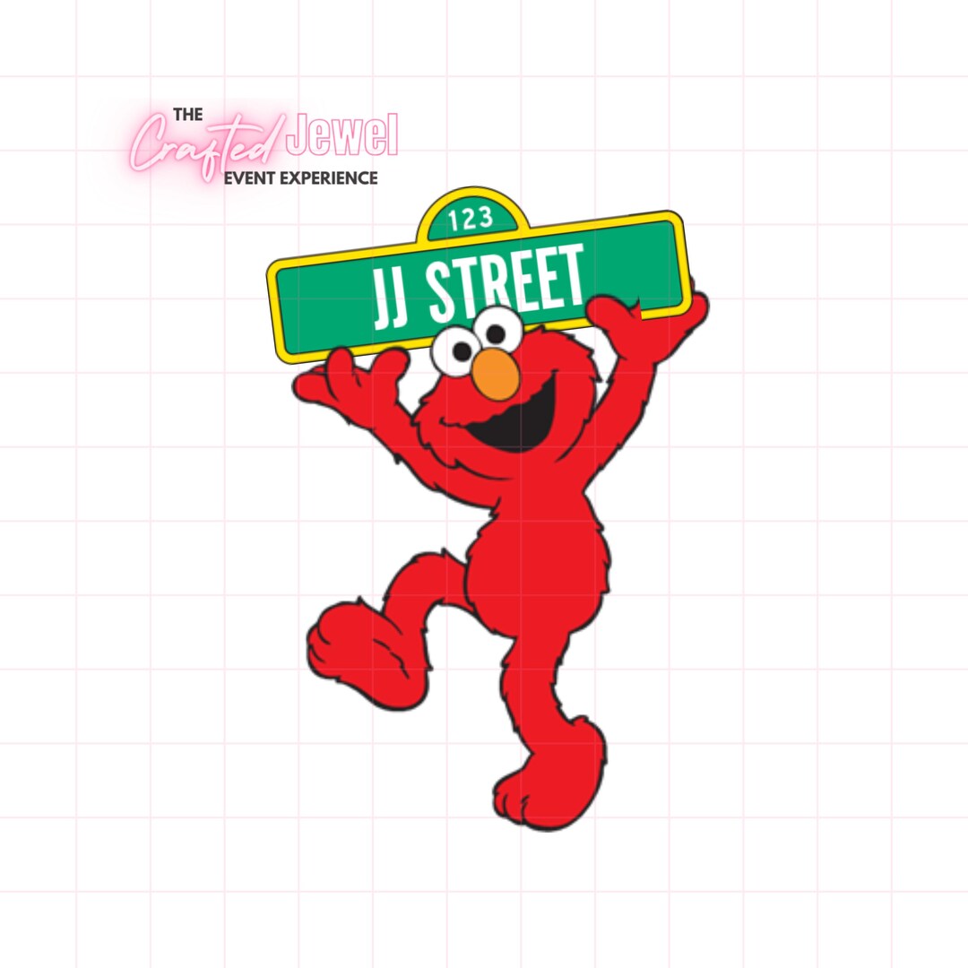 Custom Elmo Street Sign Custom Birthday Party Favor, Elmo Lovers Party ...