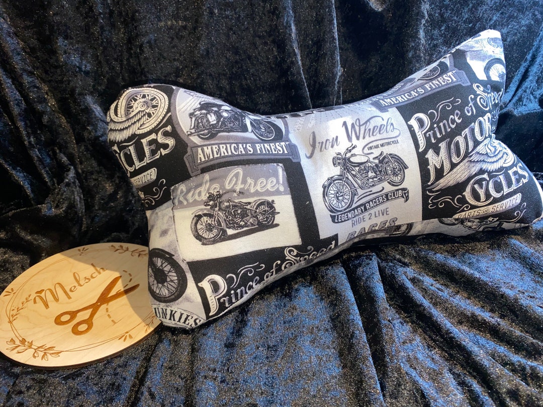 Harley Davidson Motorcycle Biker Gift Reading Bone Neck Pillow ...
