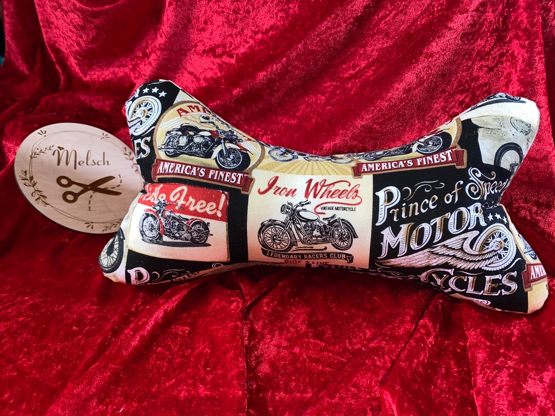 Harley Davidson Motorcycle Biker Gift Reading Bone Neck Pillow ...