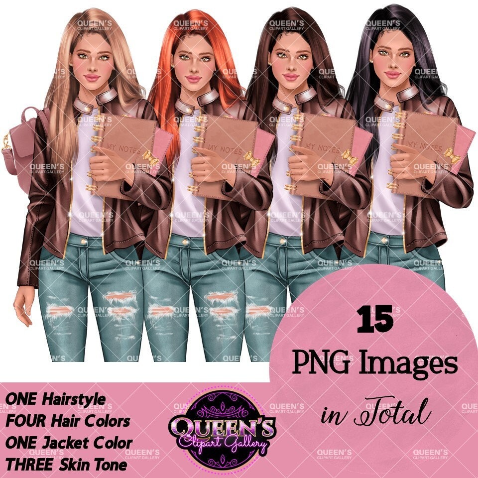 School Girl, Teenager Clipart, Teen Girl Clipart, Student Clipart ...