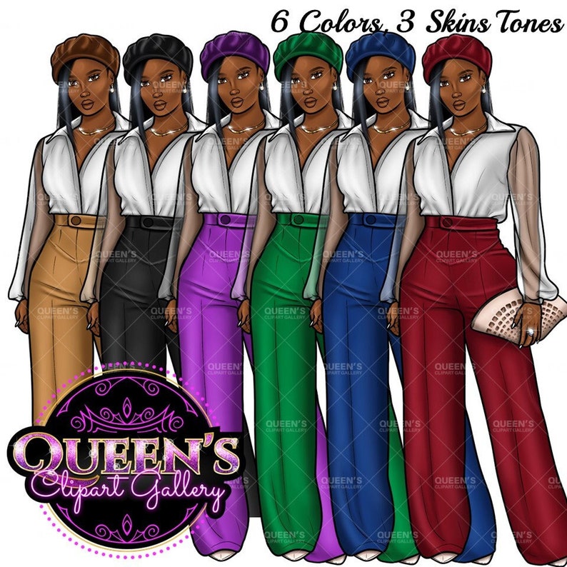 Afro Girl Clipart, African American Woman, Afro Woman Clipart, Black ...