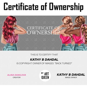 Back View Clipart, Back Turned, Fashion Girl Clipart, Fashion ...