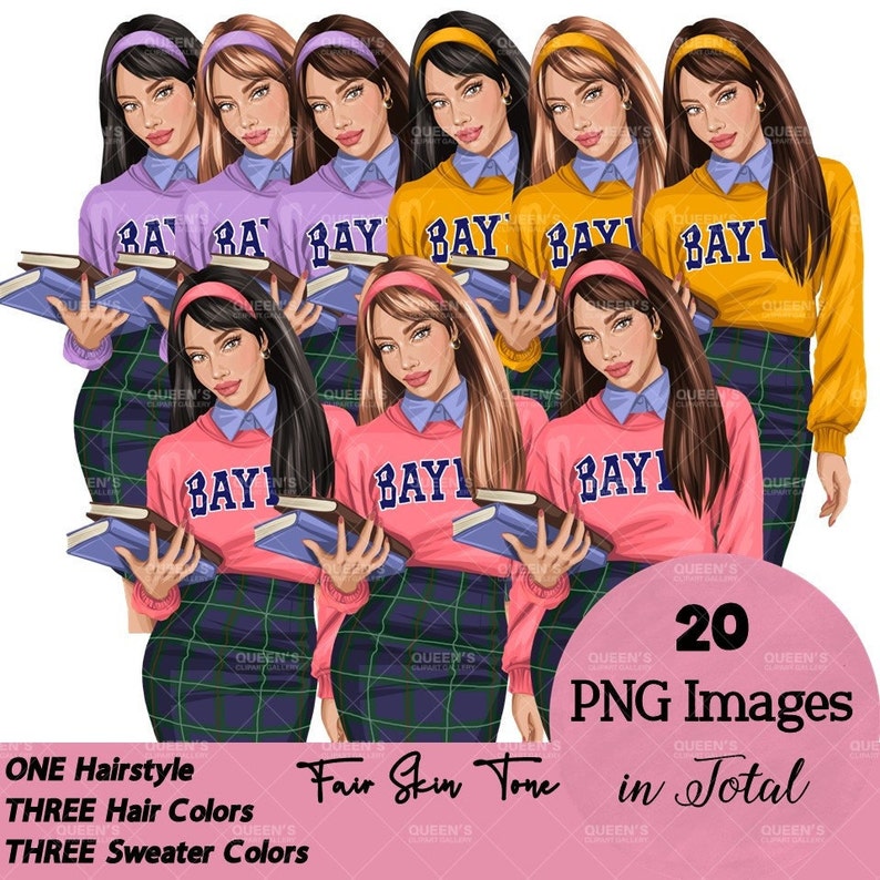 School Girl Png Female Teen Clipart Teenager Girl Clipart - Etsy