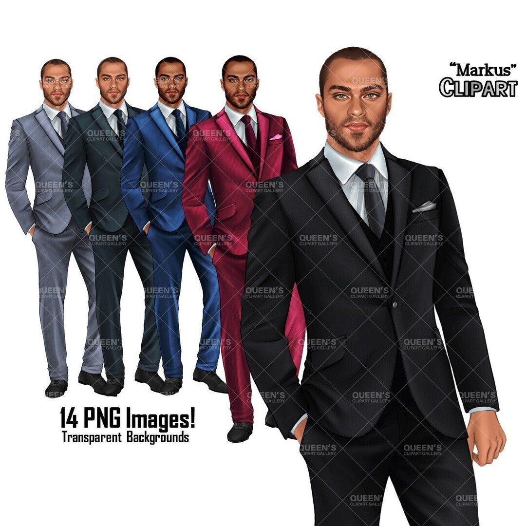 Man Clipart, Business Man Clipart, Boyfriend Clipart, Casual Man ...
