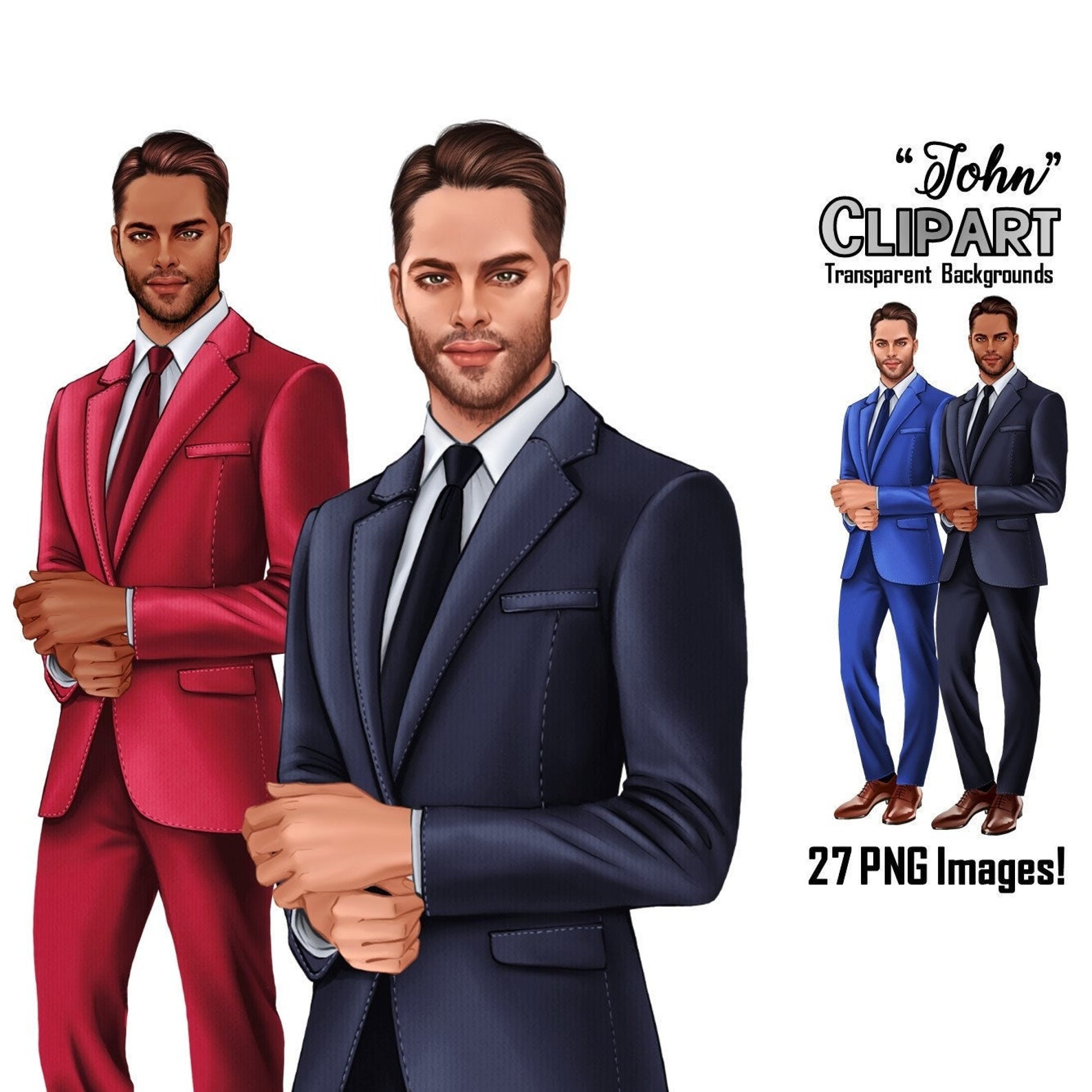 Man Clipart Business Man Clipart Boyfriend Clipart Casual | Etsy