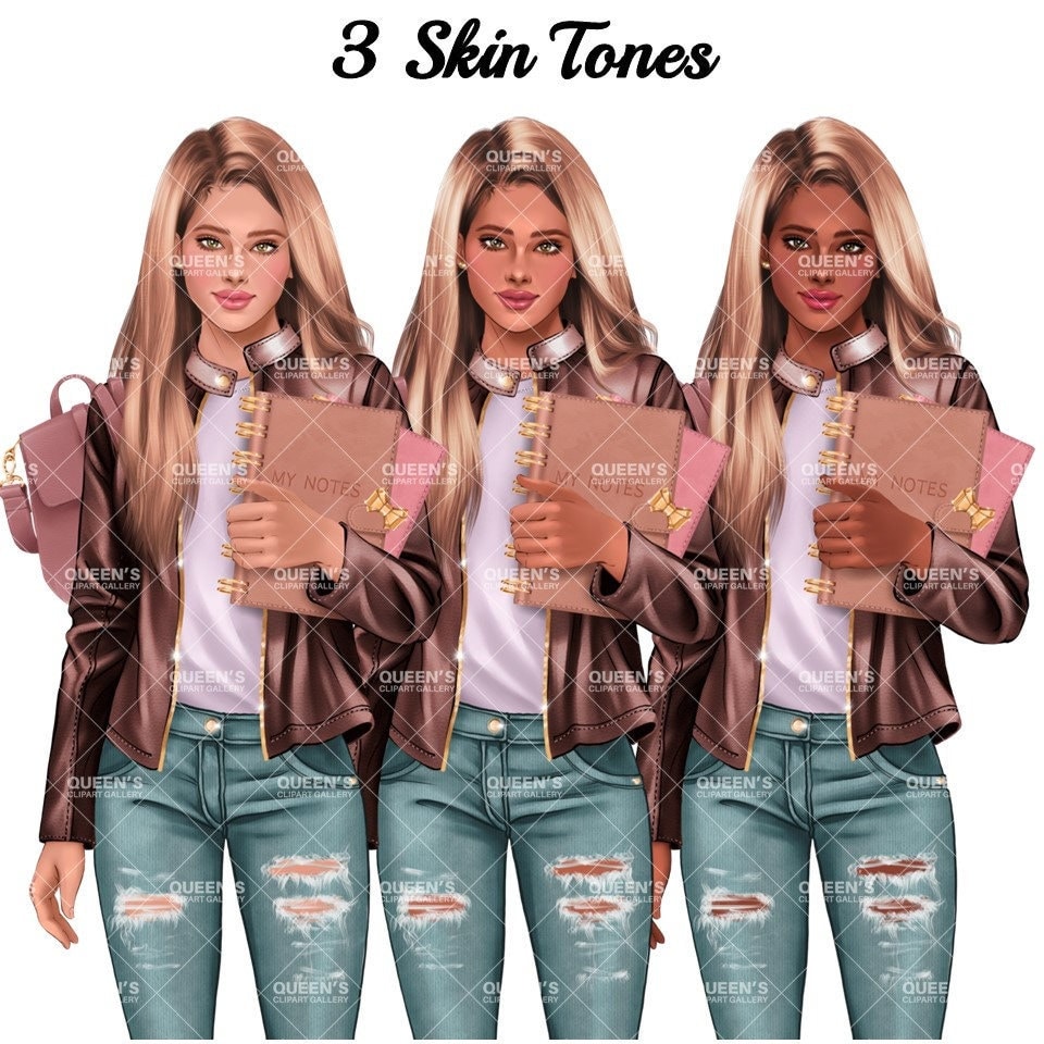 School Girl, Teenager Clipart, Teen Girl Clipart, Student Clipart ...