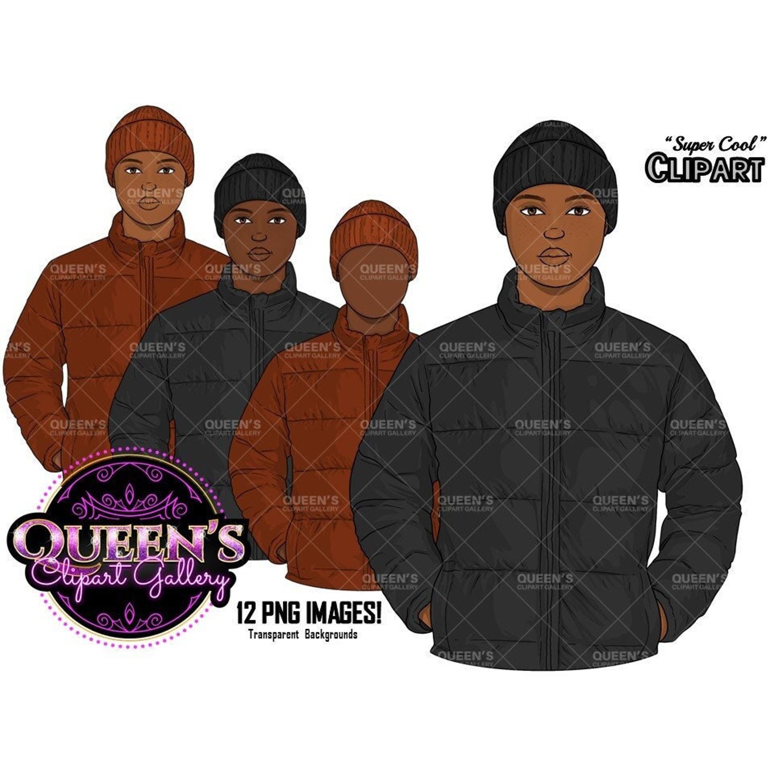 Male Teen Clipart Male Teenager Clipart Teenager Black Boy - Etsy