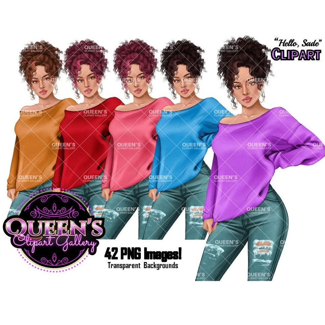 Denim Jeans Girl, Jeans Girl Clipart, Teenager Clipart, Fashion Girl ...