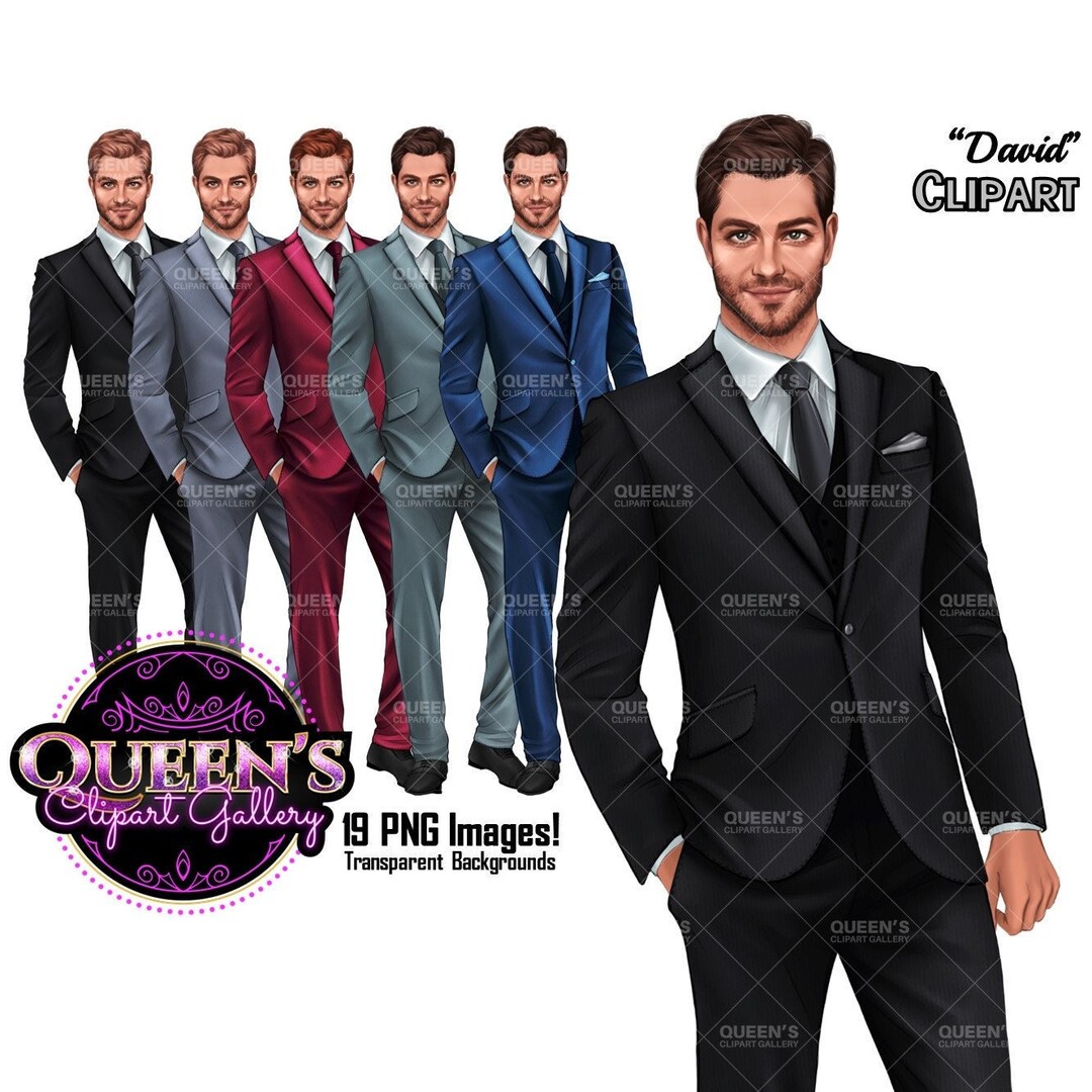 Man Clipart, Business Man Clipart, Boyfriend Clipart, Casual Man ...