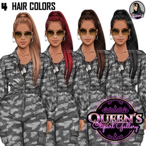 Army Clipart, Military Woman Clipart, Fashion Girl Clipart, Veteran Day ...
