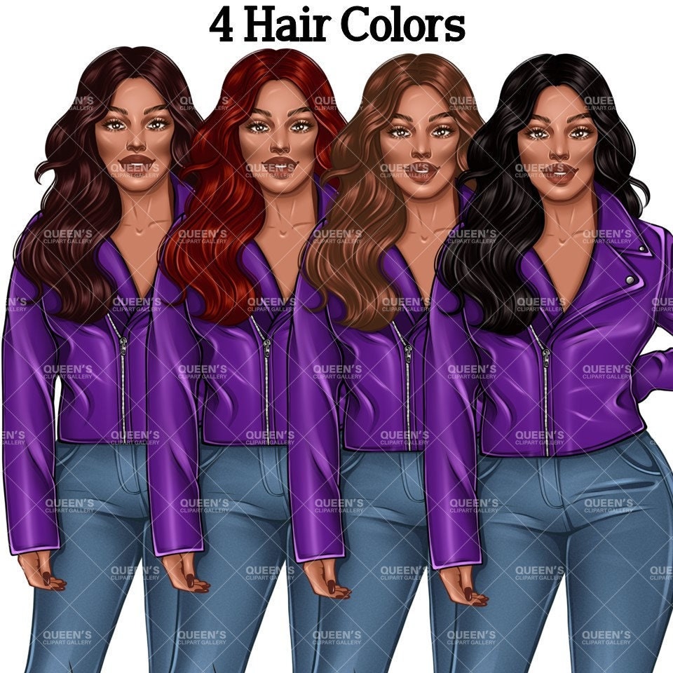 Curvy Denim Girls, Jeans Girl Clipart, Curvy Girl Clipart, Woman ...