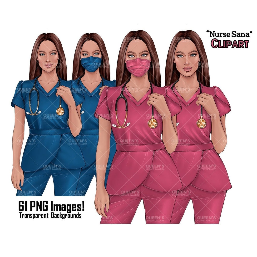 Healthcare Clipart, Nurse Clipart PNG, Doctor Nurse Clipart, Fashion ...