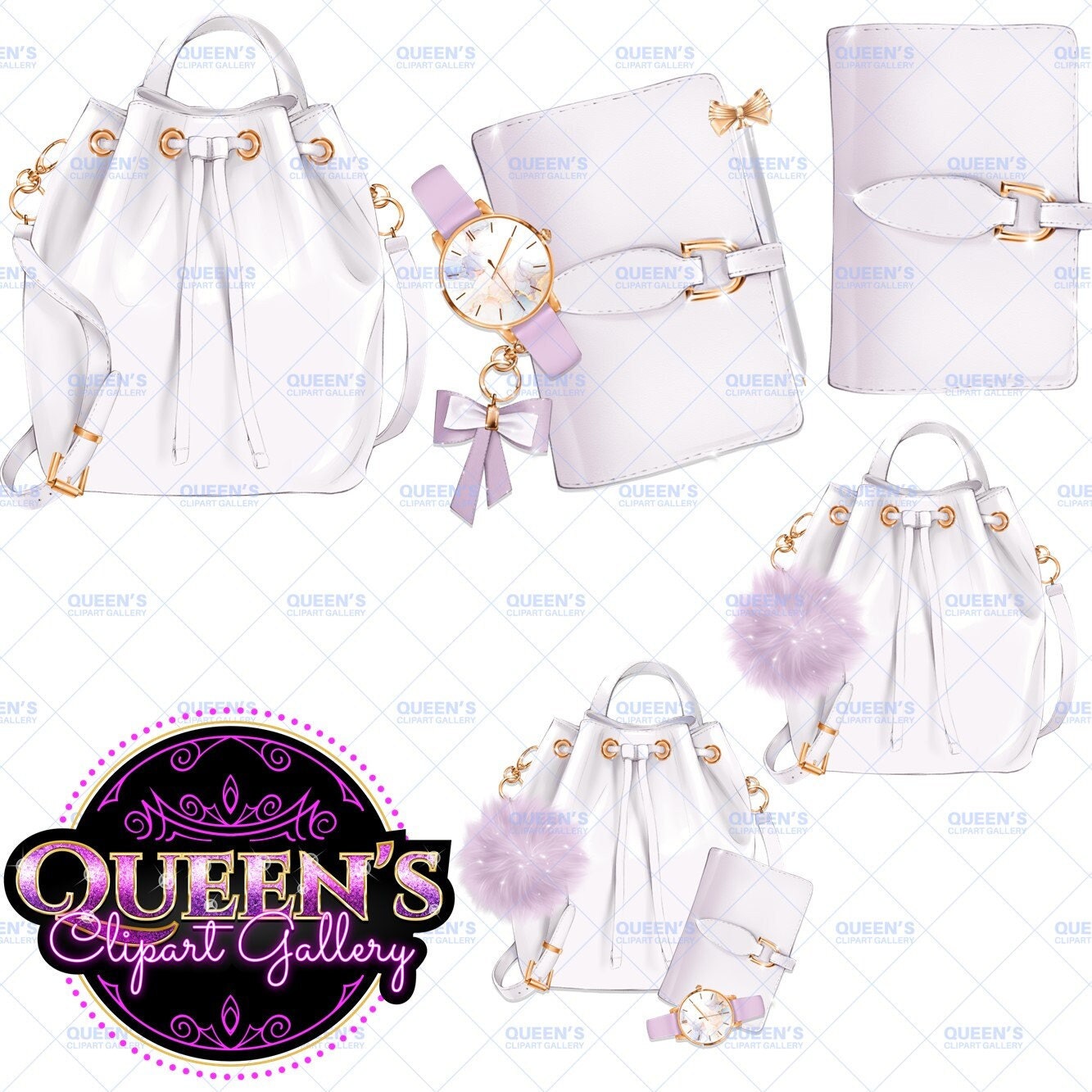 Planner Clipart Fashion Girl Accessories Clipart Fashion - Etsy