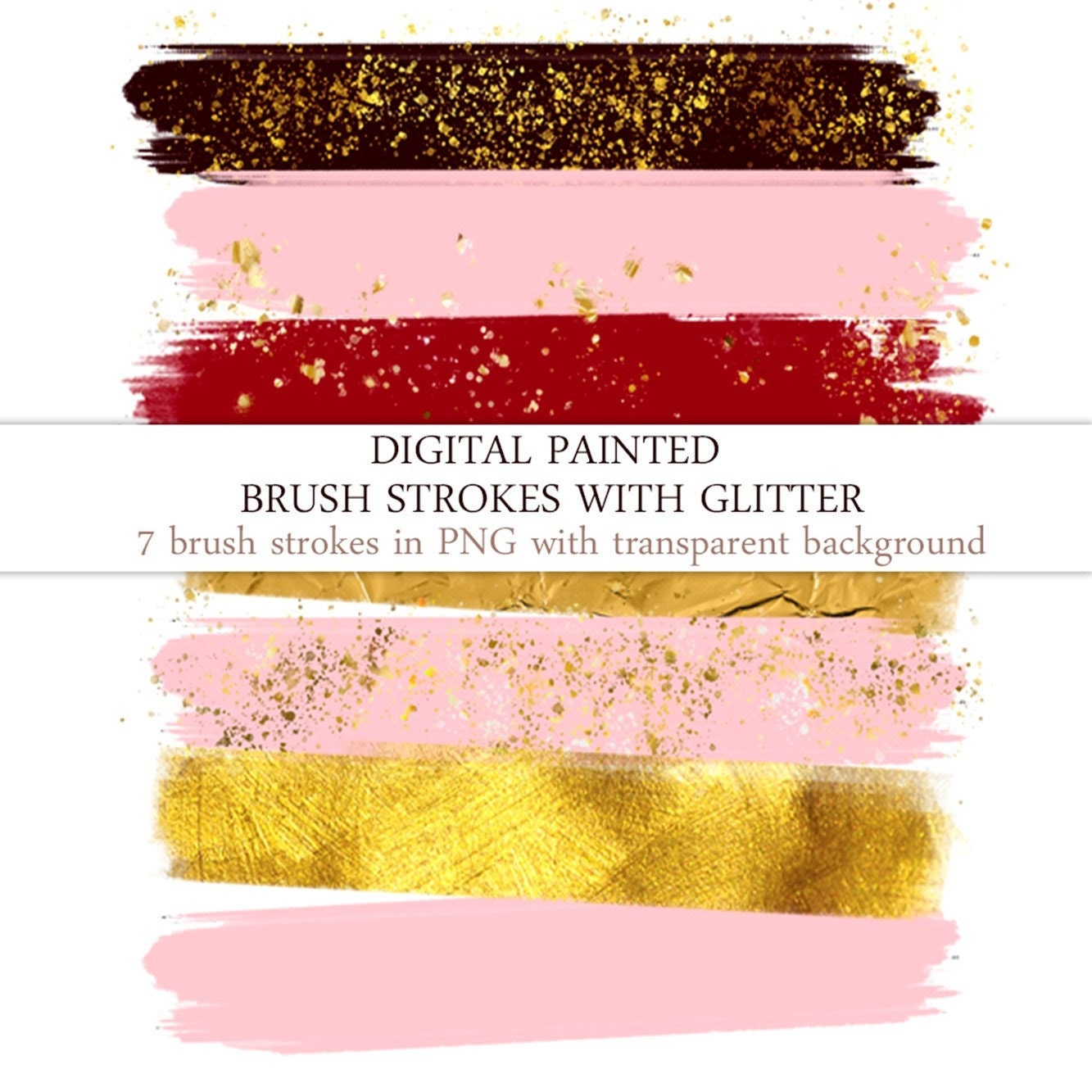 Brush Stroke Clipart, Brush Strokes Png, Brush Strokes Sublimation ...