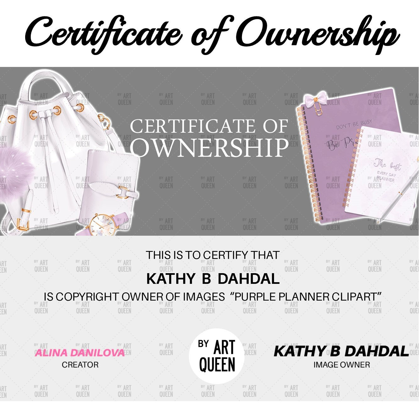 Planner Clipart, Fashion Girl Accessories Clipart, Fashion Girl ...