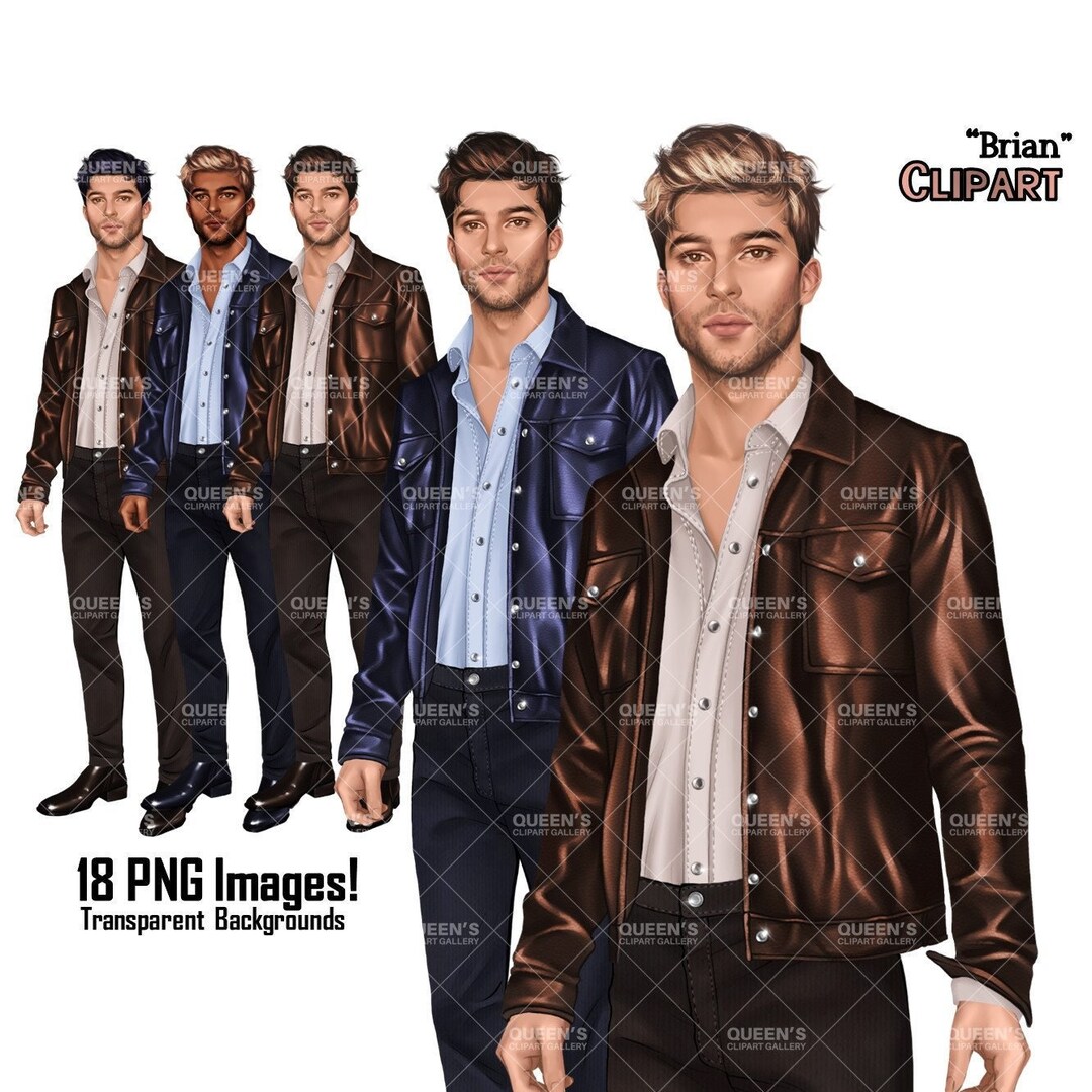 Man Clipart, Business Man Clipart, Boyfriend Clipart, Casual Man ...