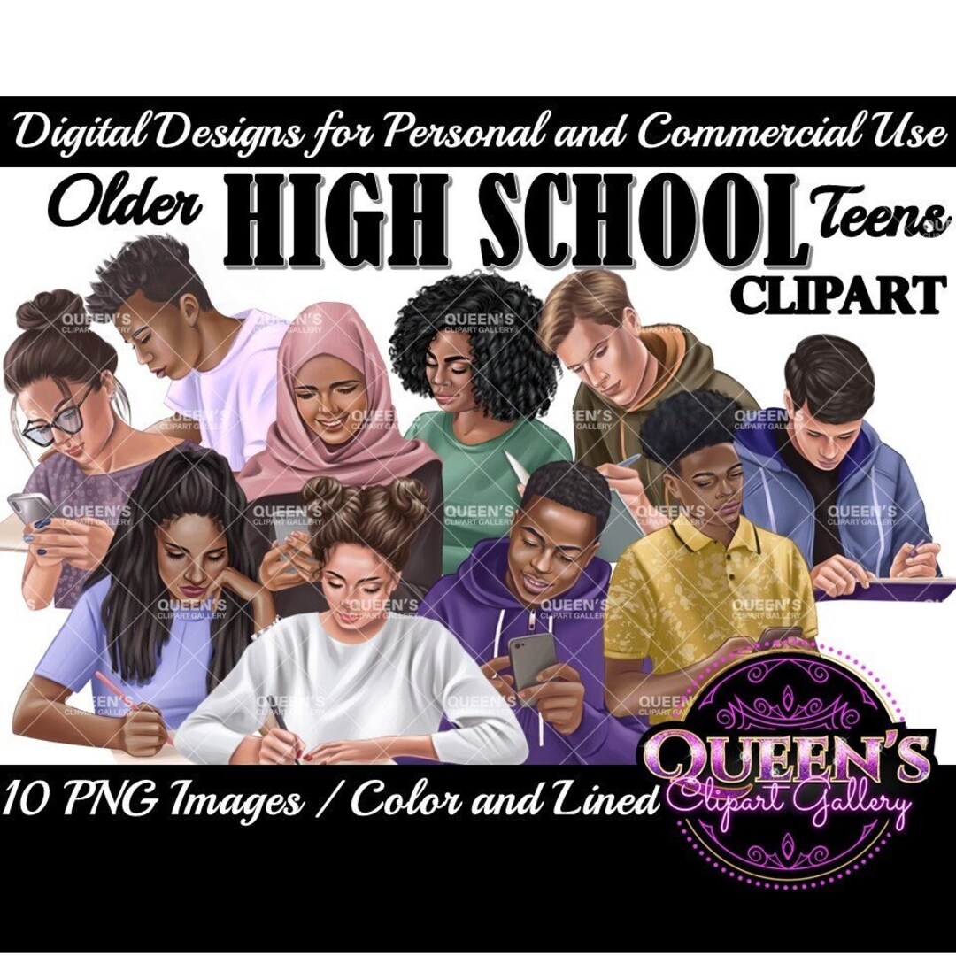 Teenagers Clipart, Teen Clipart, Students Writing, Clipart Teens ...