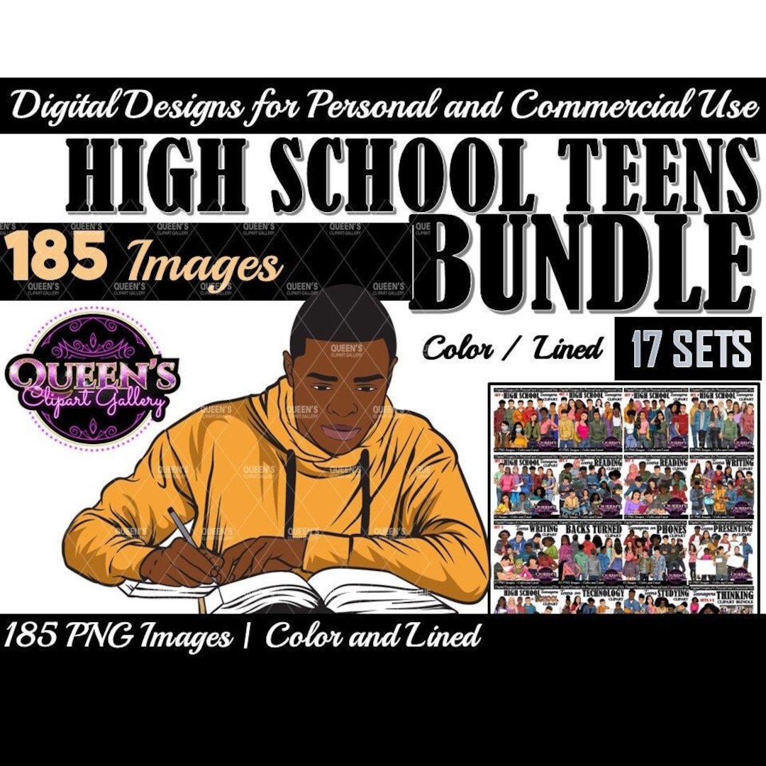 Teenagers Clipart, High School Students, Older Teens, Male Teen Clipart ...
