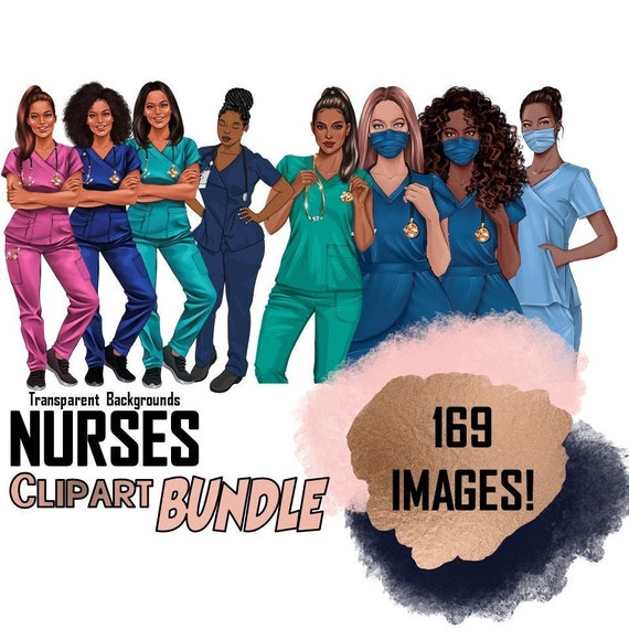 Healthcare Clipart Nurse Clipart PNG Doctor Nurse Clipart - Etsy