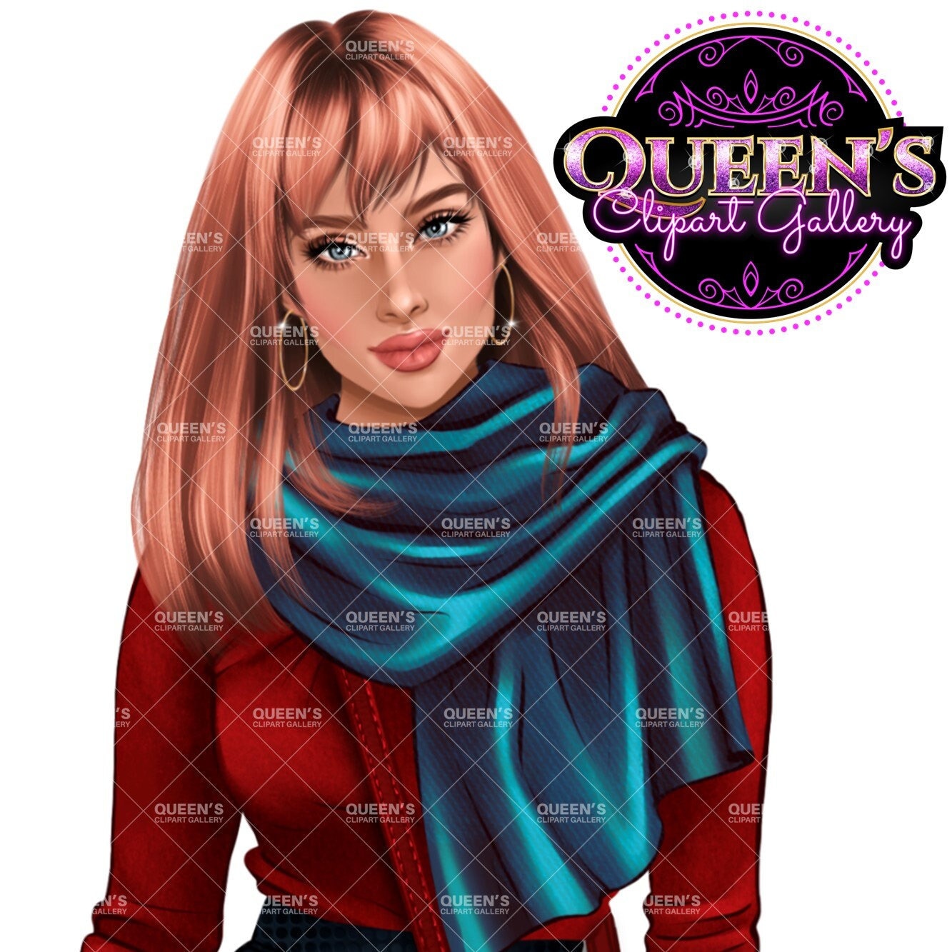 Lady Clipart, Woman Clipart, Fashion Girl Clipart, Fashion Illustration ...