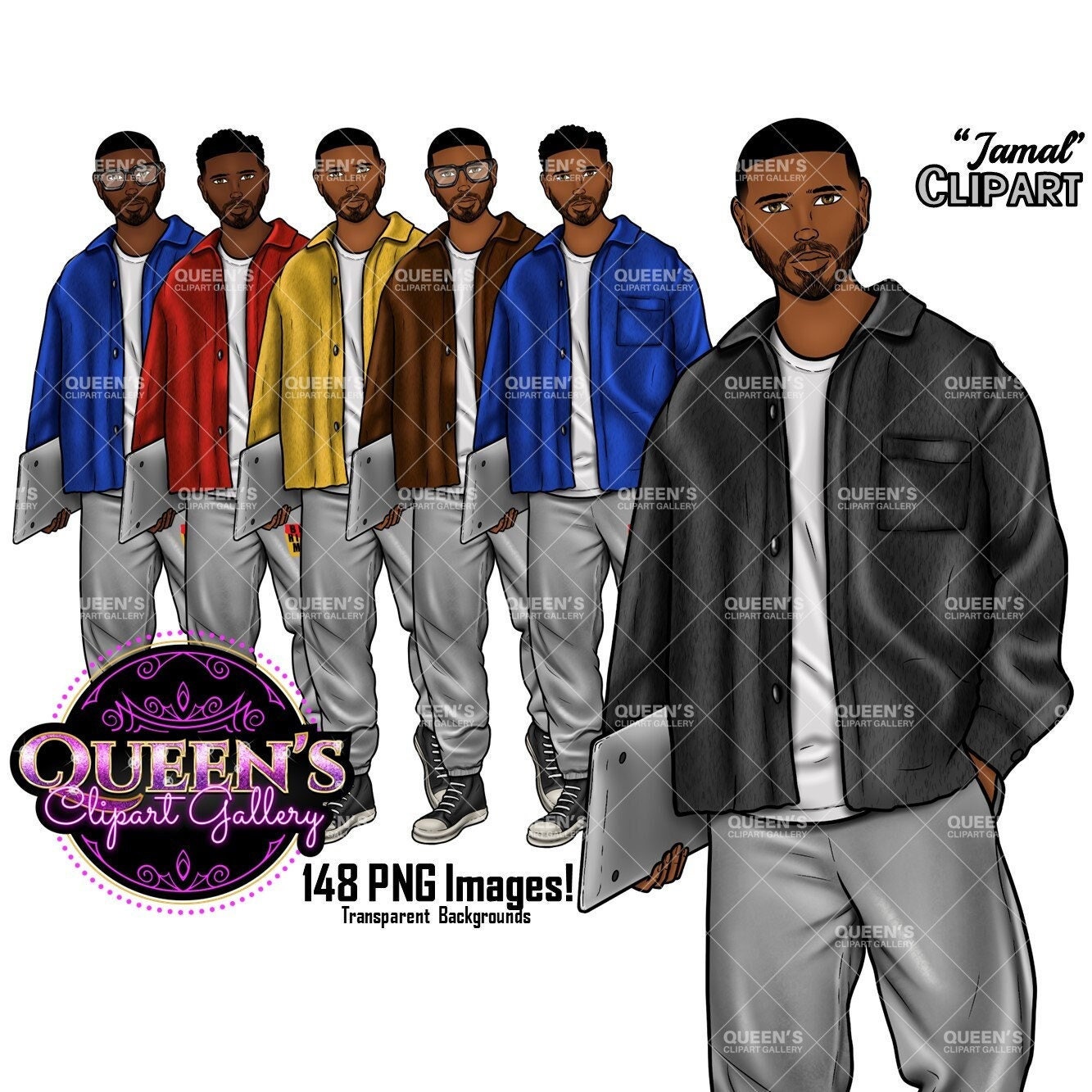 Man Clipart, Handsome Man Clipart, Boyfriend Clipart, Casual Man ...