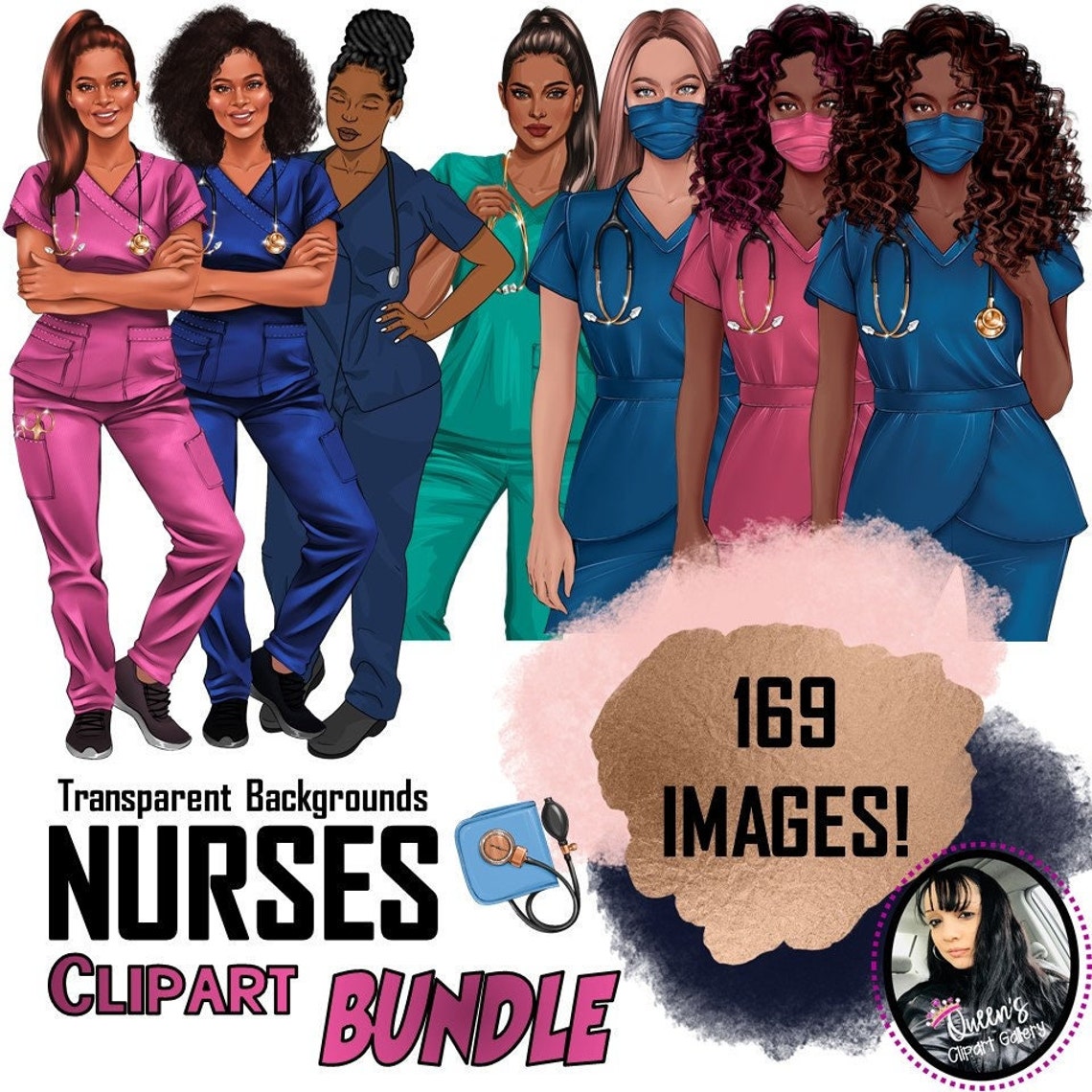 Healthcare Clipart Nurse Clipart PNG Doctor Nurse Clipart - Etsy