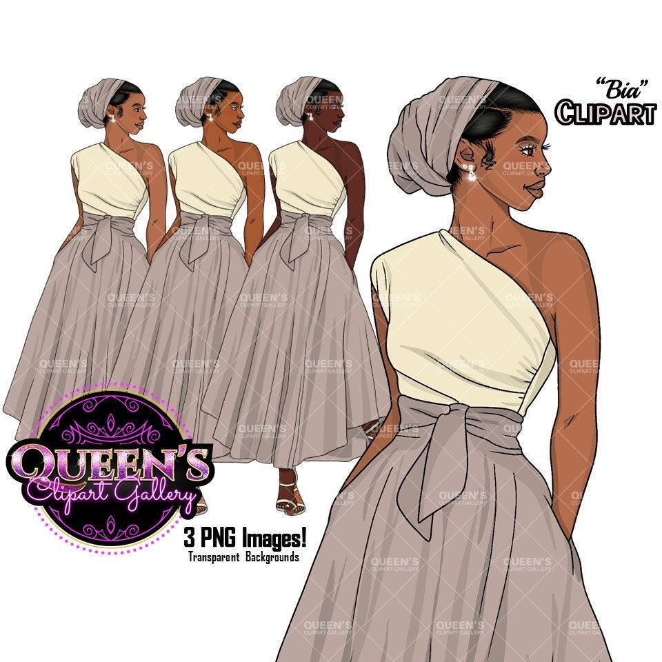 African Woman Clipart, African American Woman, Fashion Girl Clipart ...