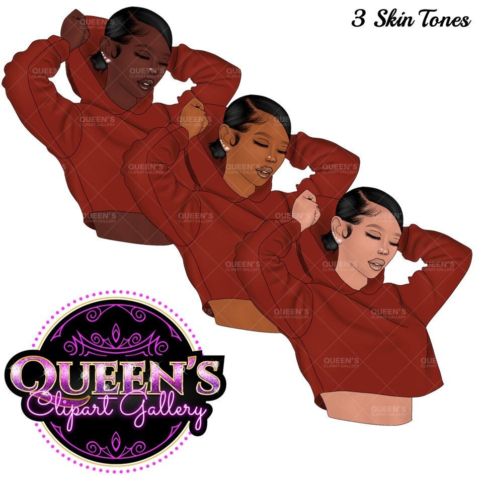 Teenager Clipart Teen Girl Clipart Afro Girl Clipart Black - Etsy