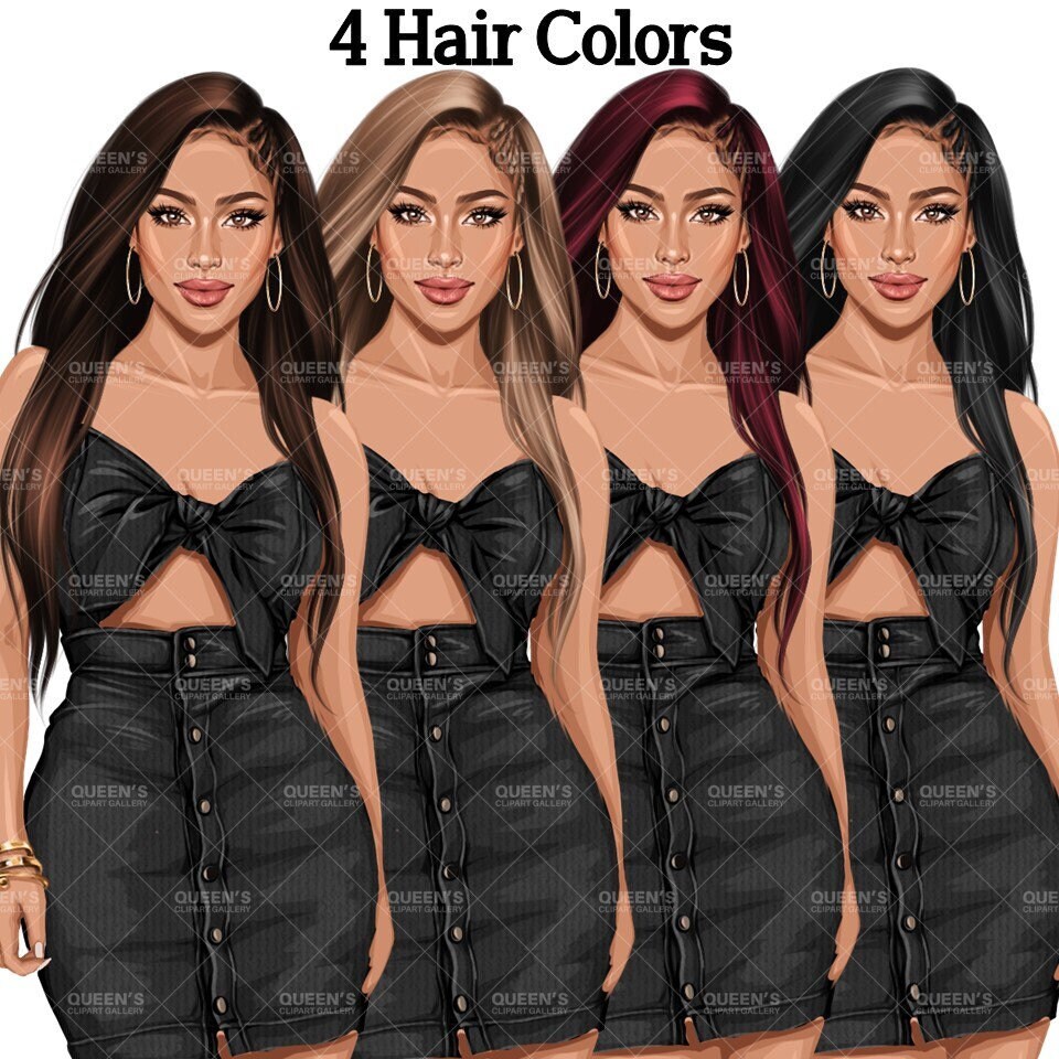 Summer Fashion Clipart, Fashion Girl Clipart, Fashion Illustration ...