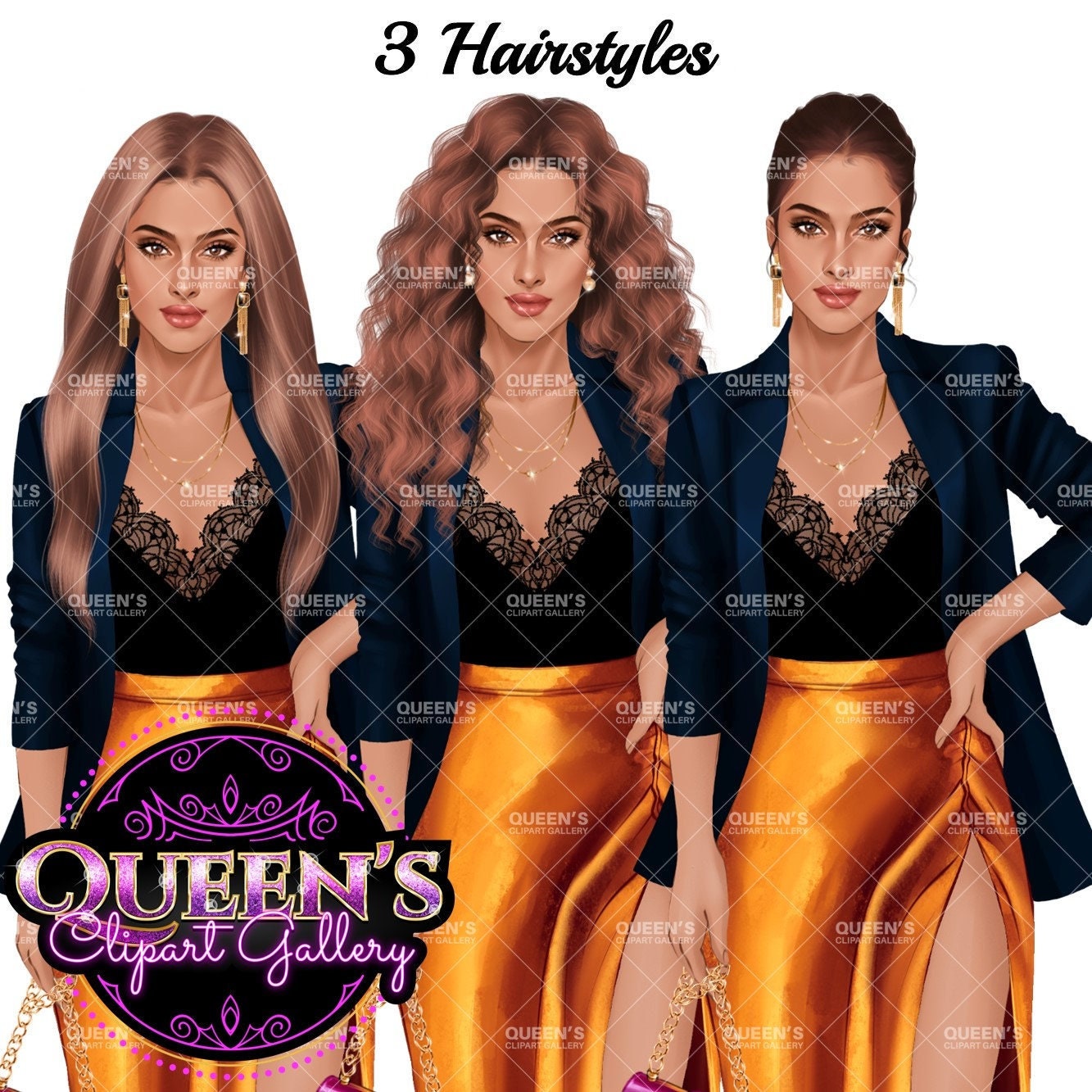 Fashion Girl Clipart Lady Clipart Party Clipart Woman - Etsy