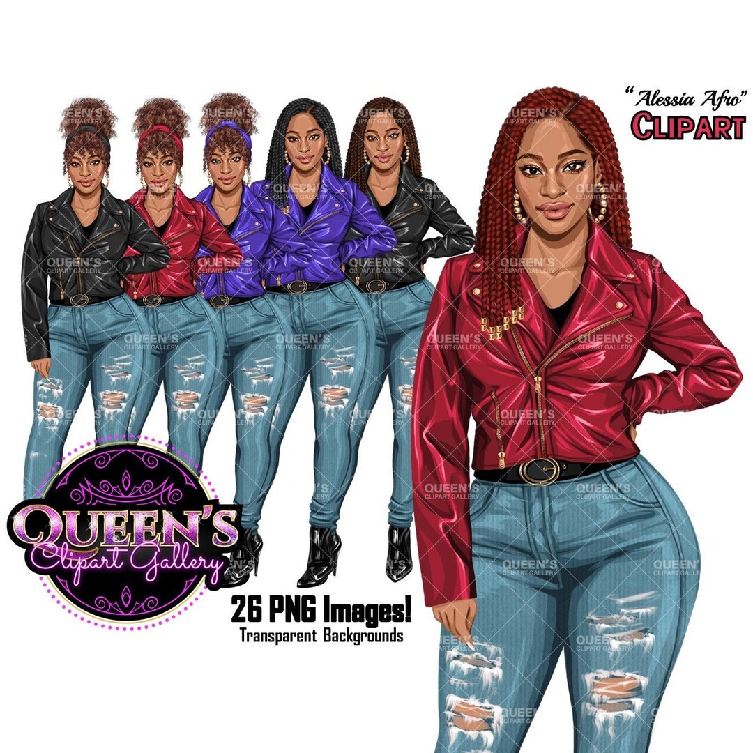 Denim Girl Clipart, Fashion Girl Clipart, Jeans Girl Clipart, Fashion ...