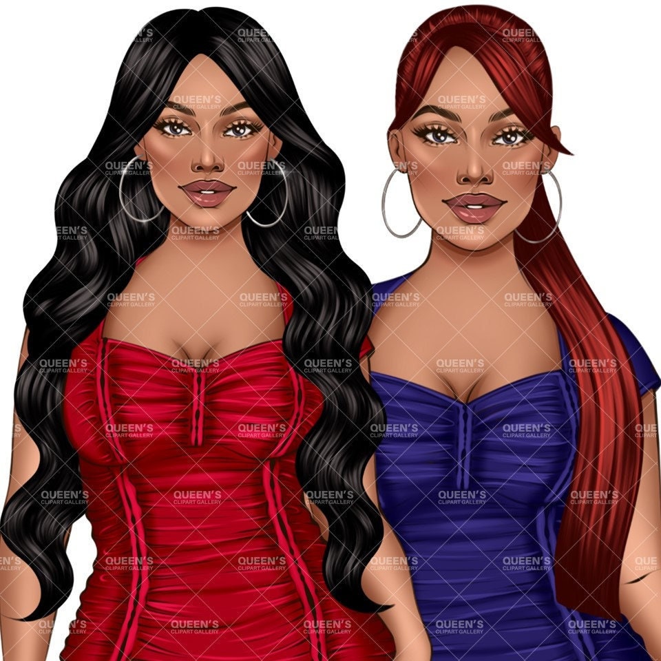 Elegant Lady Fashion Girl Clipart Fashion Illustration | Etsy