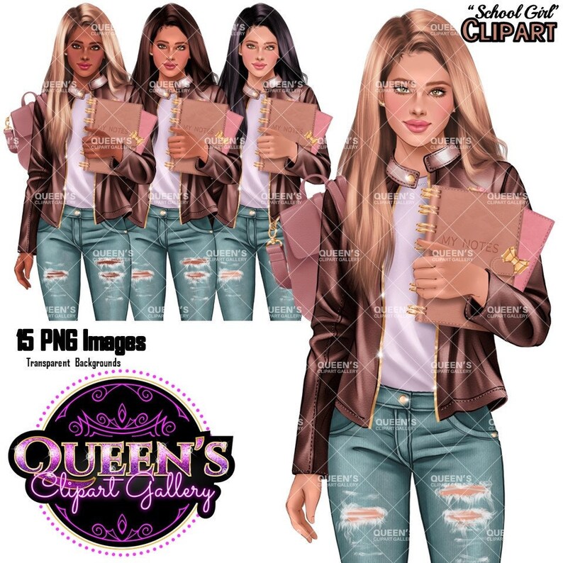 School Girl, Teenager Clipart, Teen Girl Clipart, Student Clipart ...