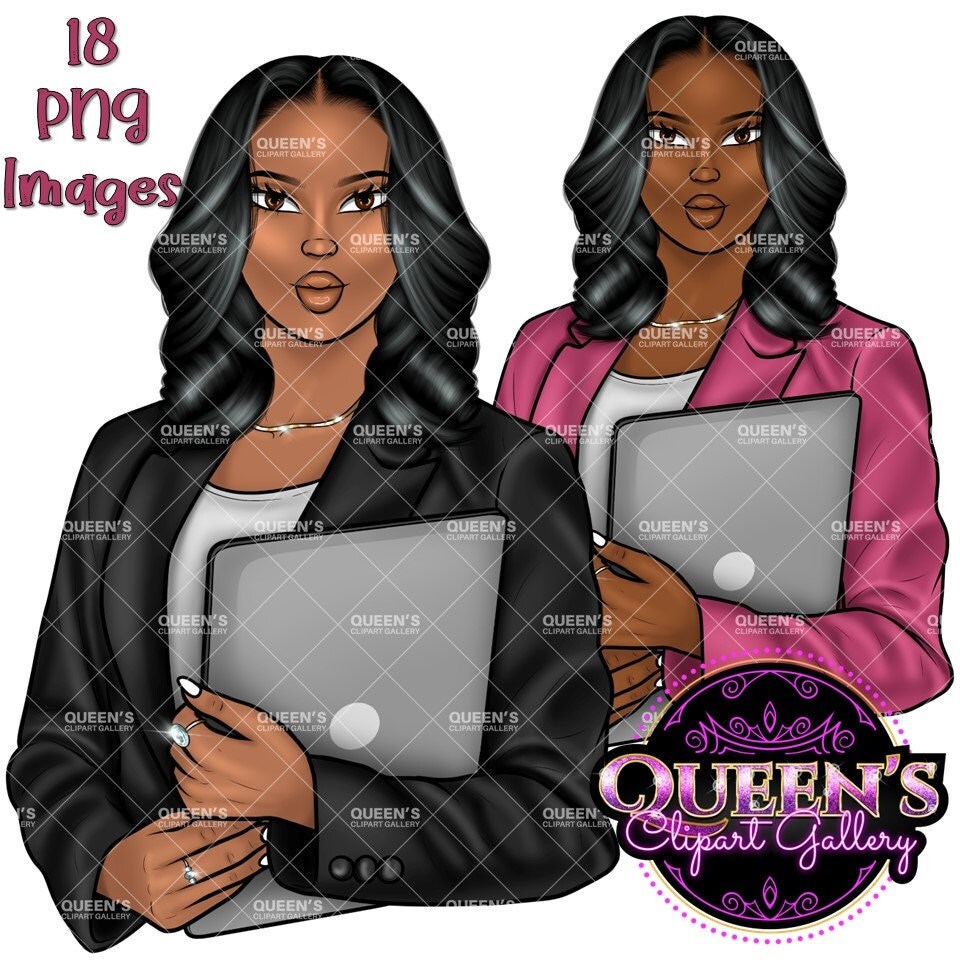 African American Woman | Lady Boss Clipart | Teacher Clipart | Afro ...