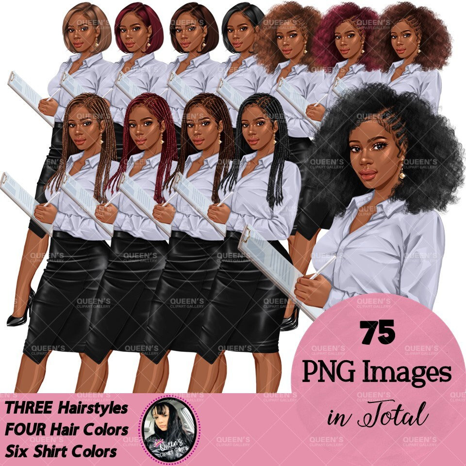 Teacher Clipart, Teachers, Teaching Clipart, Lady Boss Clipart, Afro ...