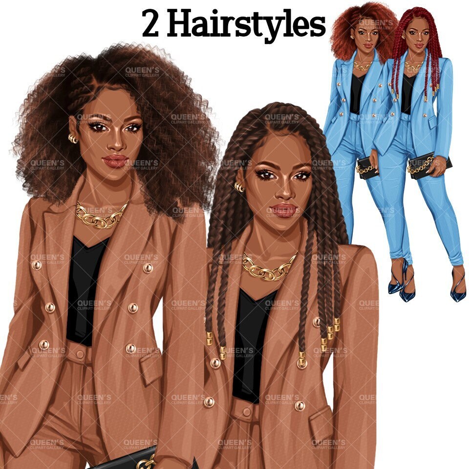 Black Girl Magic PNG Afro Girl Clipart Fashion Girl Clipart - Etsy