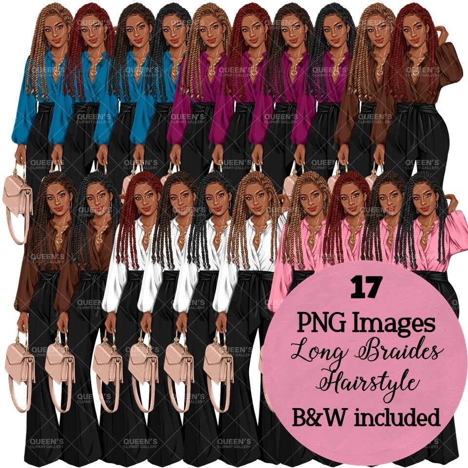 Black Girl Magic PNG Afro Girl Clipart Fashion Girl Clipart - Etsy