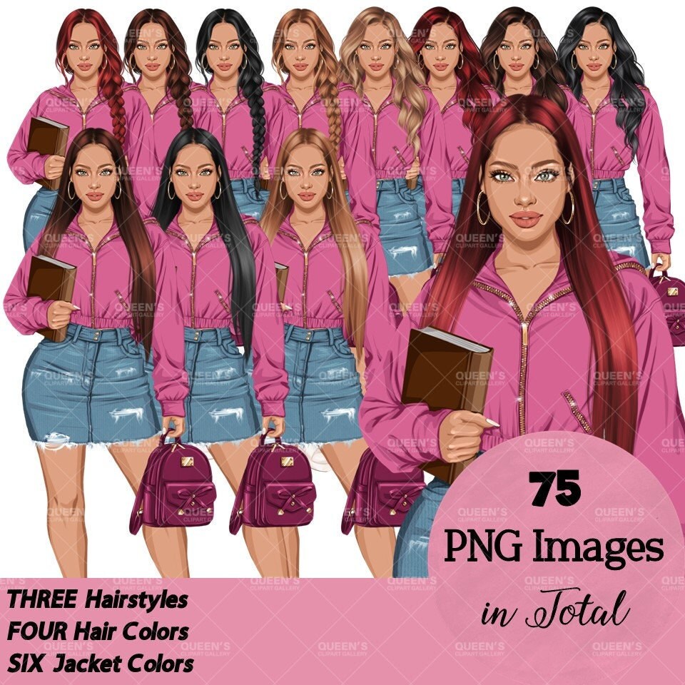 Denim Jeans Girl, Jeans Girl Clipart, Teenager Clipart, Fashion Girl ...