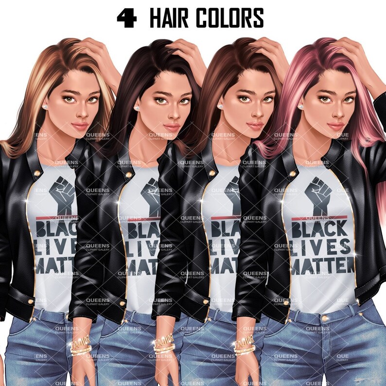 Clipart olivia Blm Fashion Girl Clipart - Etsy